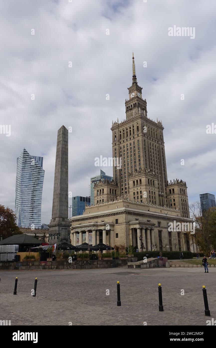 Poland, Warsaw, Palace of Culture, symbol of polish capital Stock Photo ...
