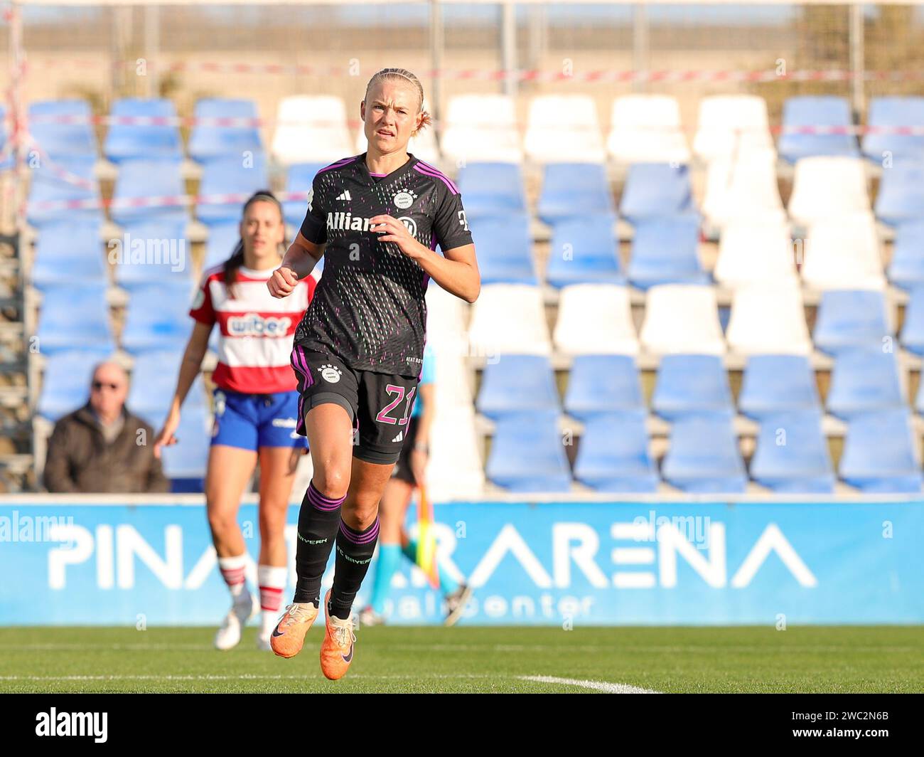 San Pedro Del Pinatar, Spain. 12th Jan, 2024. Pernille Harder (21) of ...