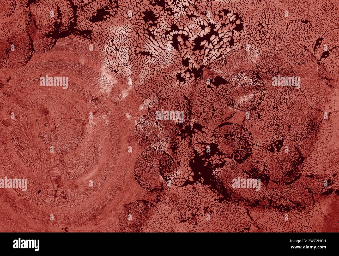 Abstract art with red paint background with fluid liquid grunge texture ...