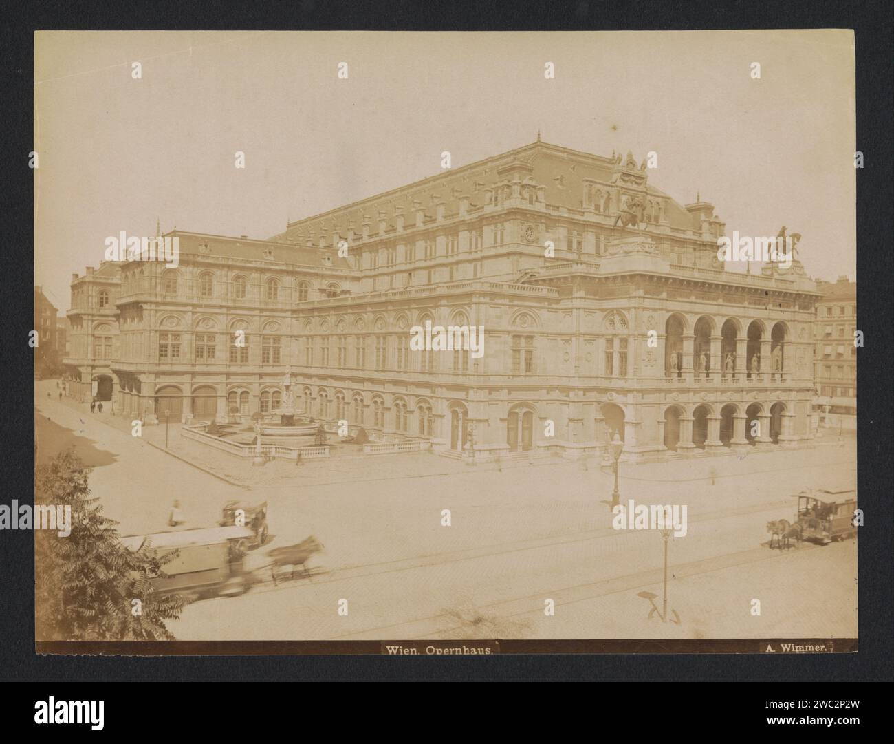 View of the Viennese State Opera, Austria, A. Wimmer, 1869 - 1900 ...