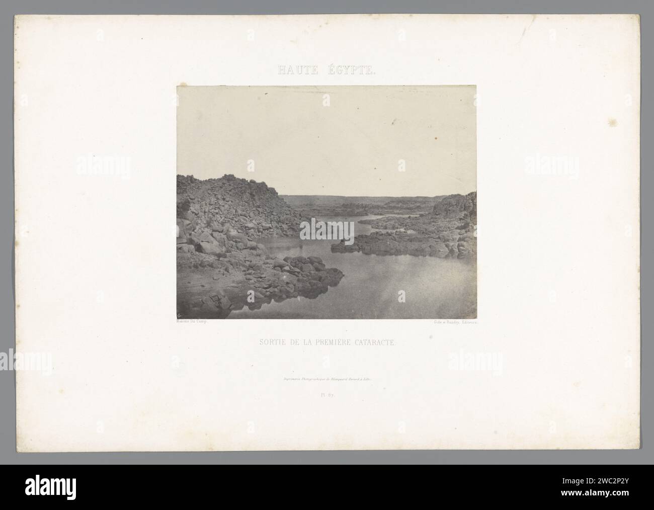 First cataract at Aswan, Egypt, Maxime du Camp, 1852 photograph ...
