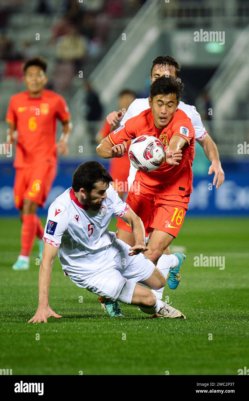 Doha, Qatar. 13 January, 2024. China PR v Tajikistan: Group A - AFC ...