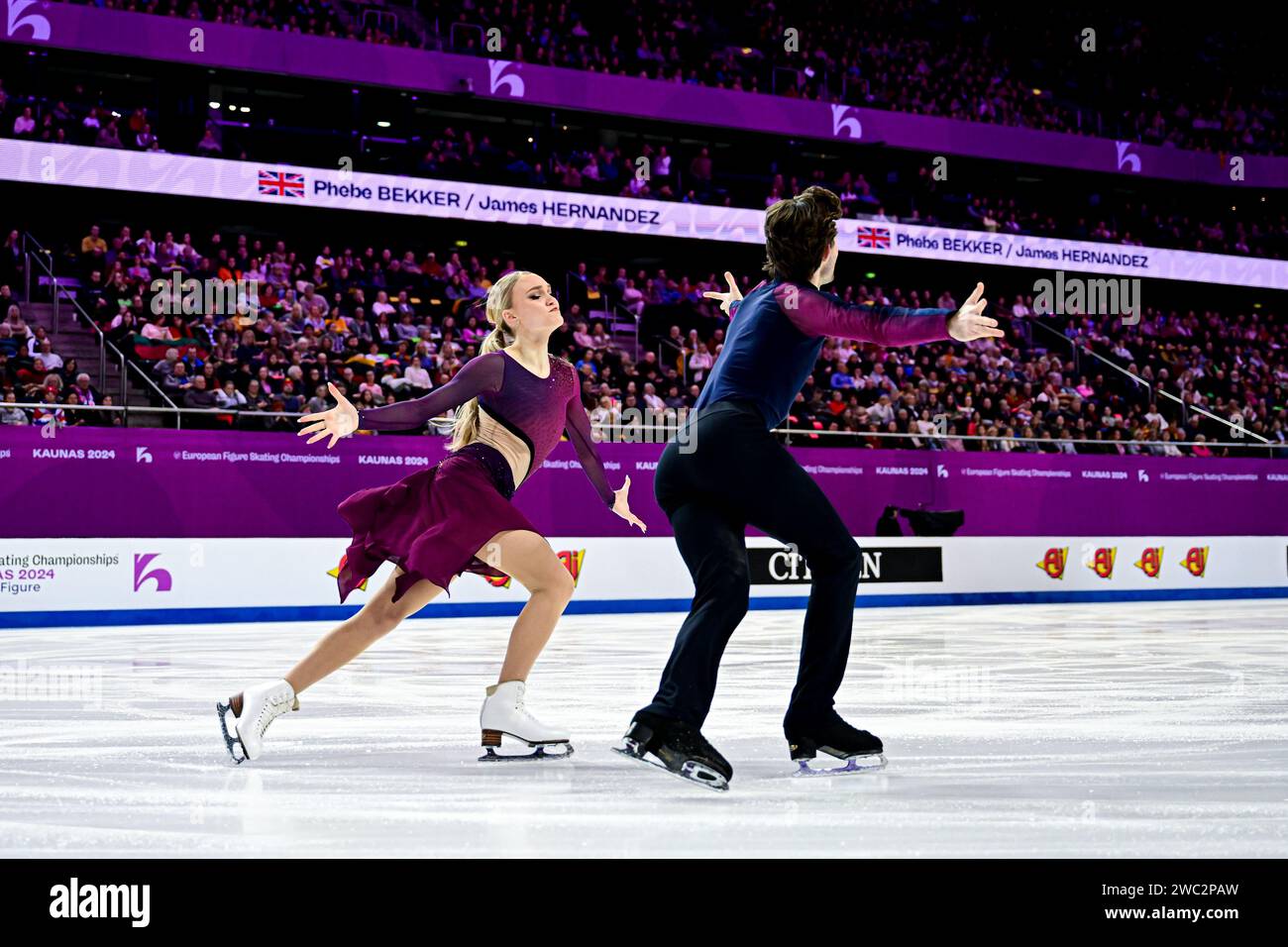 Phebe BEKKER & James HERNANDEZ (GBR), during Ice Dance Free Dance, at ...