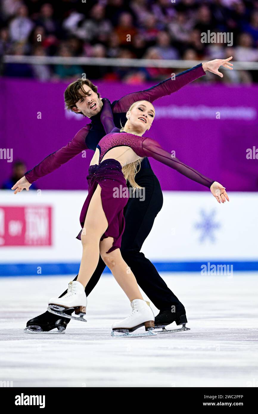 Phebe BEKKER & James HERNANDEZ (GBR), during Ice Dance Free Dance, at ...