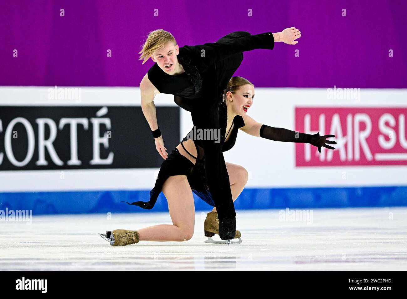 Mariia PINCHUK & Mykyta POGORIELOV (UKR), during Ice Dance Free Dance ...