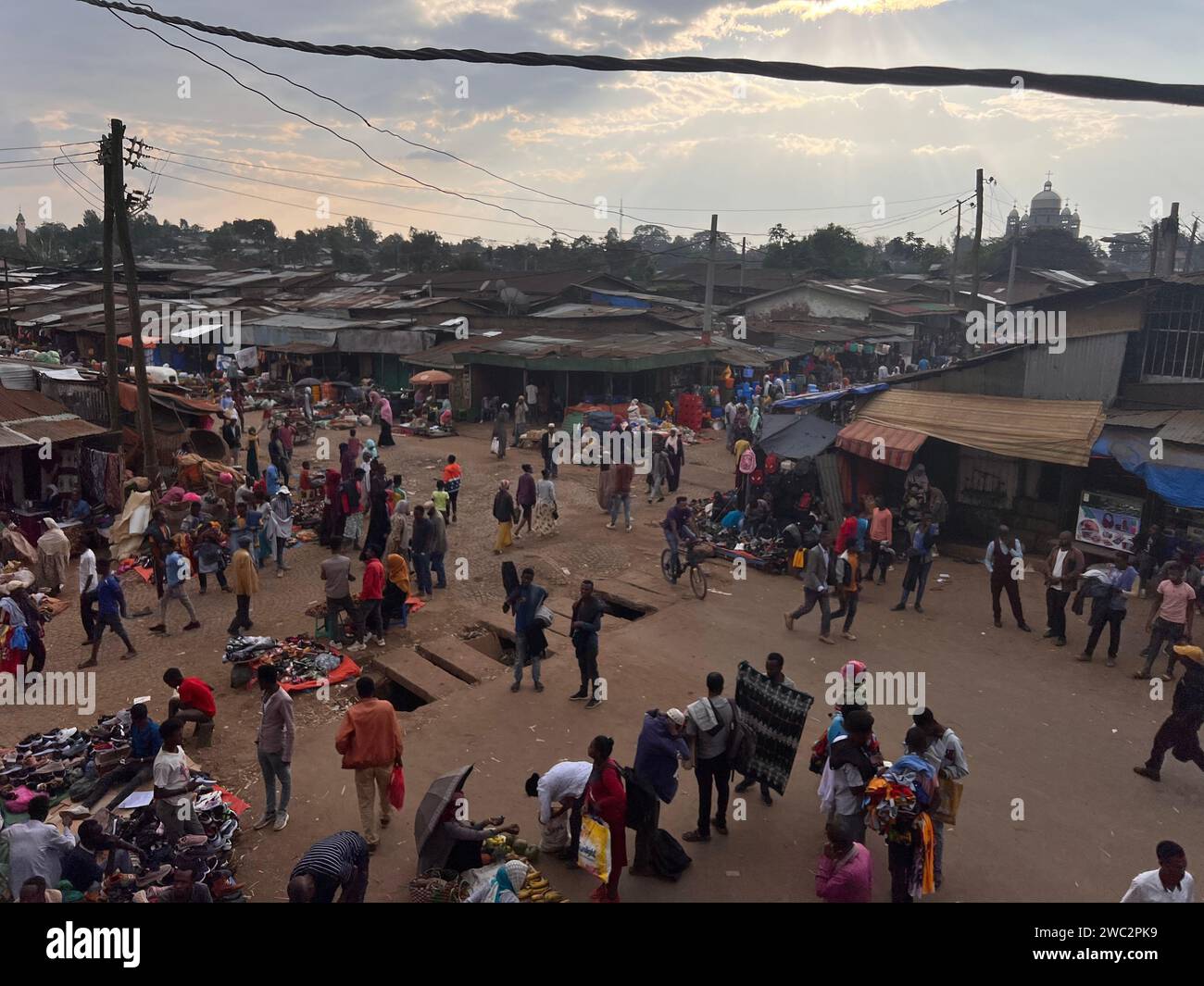 Jimma, Ethiopia, January 17, 2023: landscape of the city of Jimma with ...