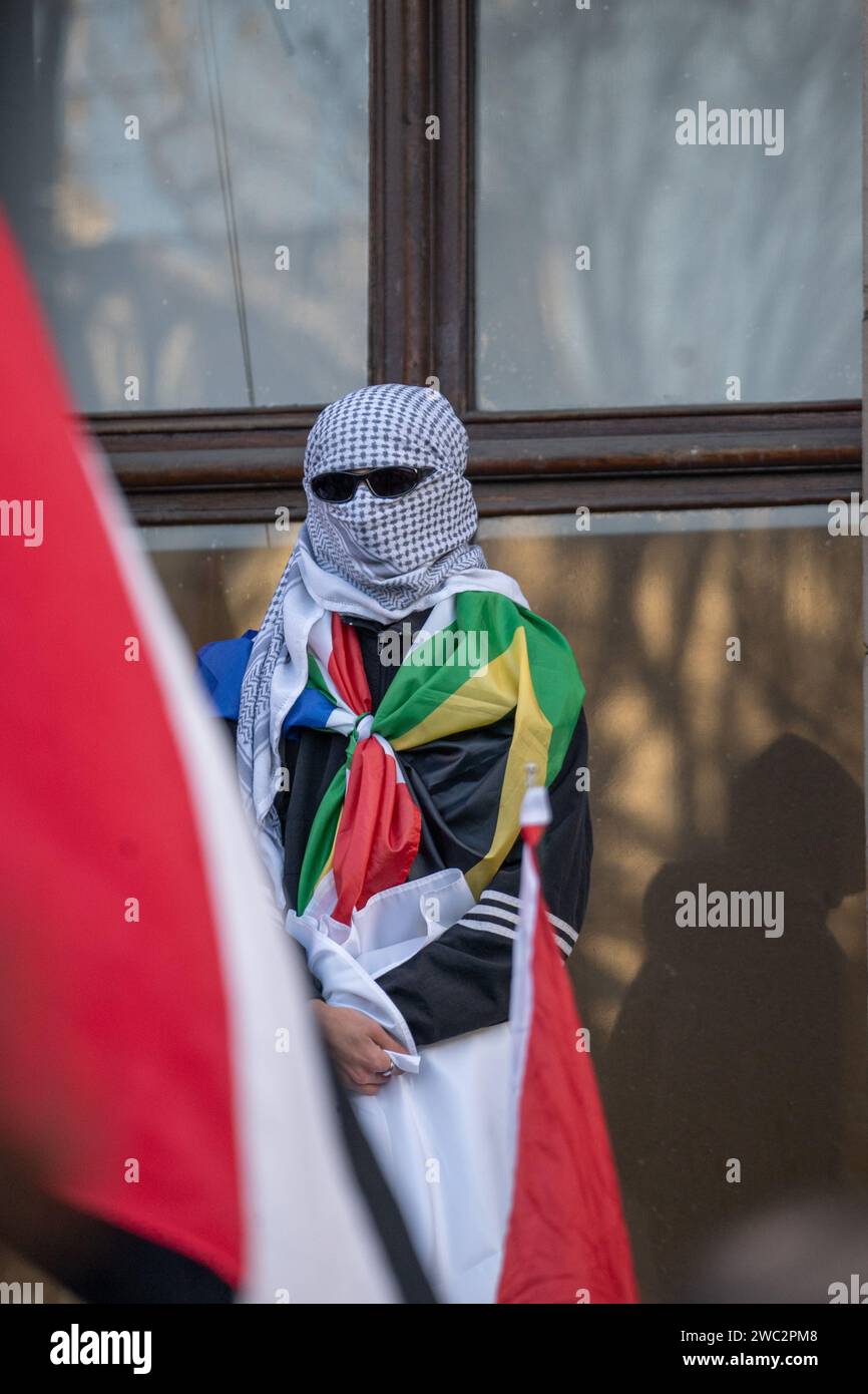 Glasgow, Scotland, UK. 13th Jan, 2024. Protest outside Glasgow City ...