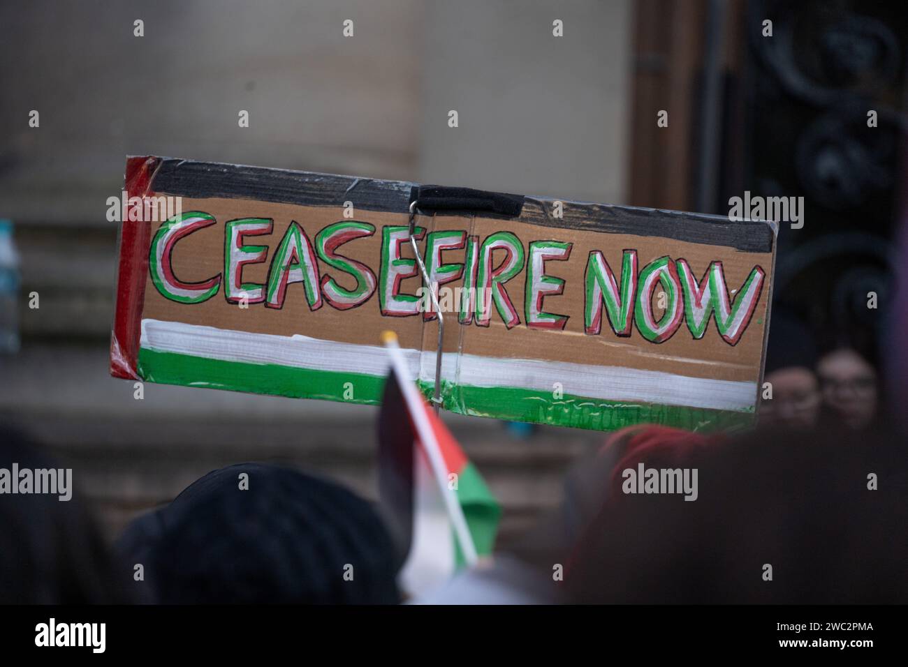 Glasgow, Scotland, UK. 13th Jan, 2024. Protest outside Glasgow City ...