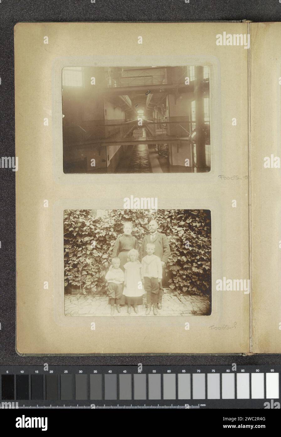 Interior of the prison of Oslebshausen with corridors and walkways ...