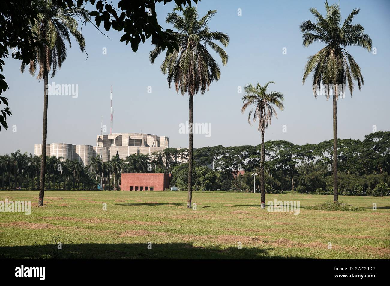 Parliament building in Dhaka, Bangladesh, designed by Louis Kahn Stock ...