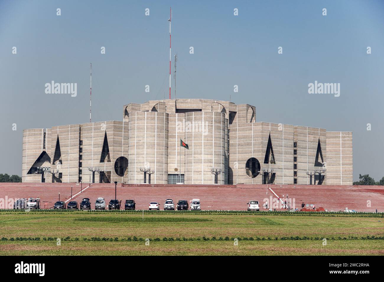 Parliament building in Dhaka, Bangladesh, designed by Louis Kahn Stock ...
