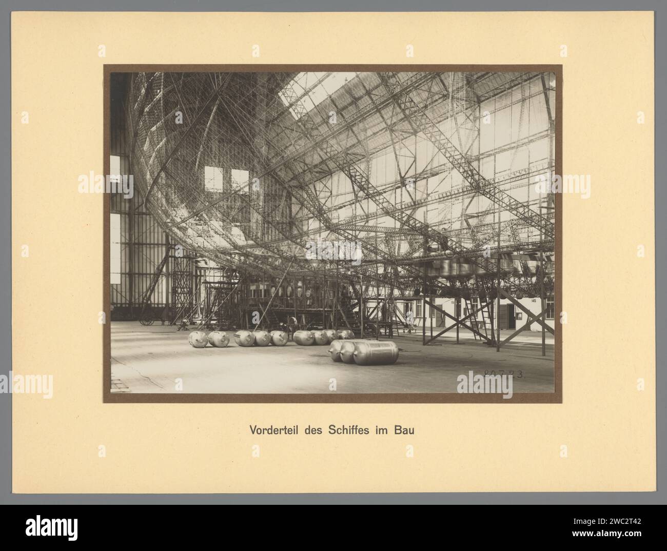 Construction of the Zeppelin, Anonymous, 1924 photograph Construction ...