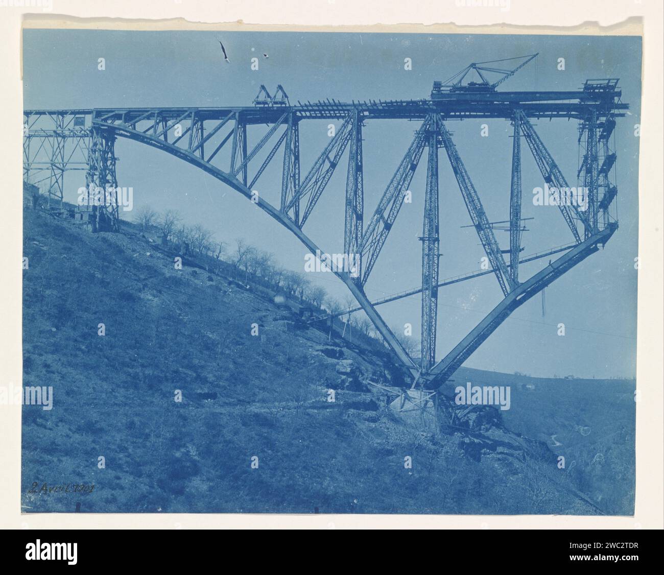 The Construction of the Viaur Viaduct, 1901 photograph France ...