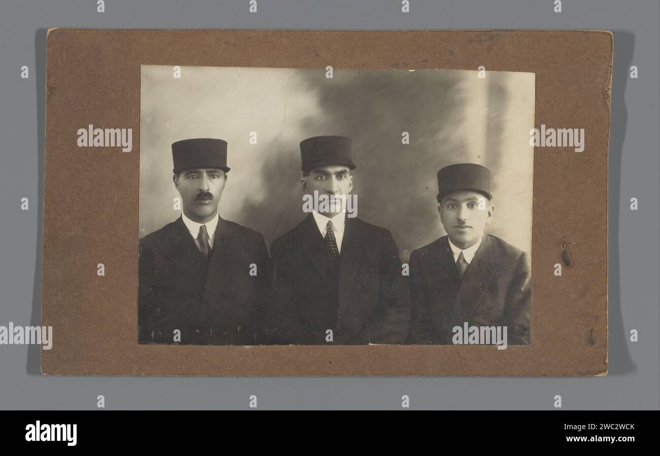 Portrait and Face of Tavakoli with 2 colleagues (?) And Face, Anonymous ...