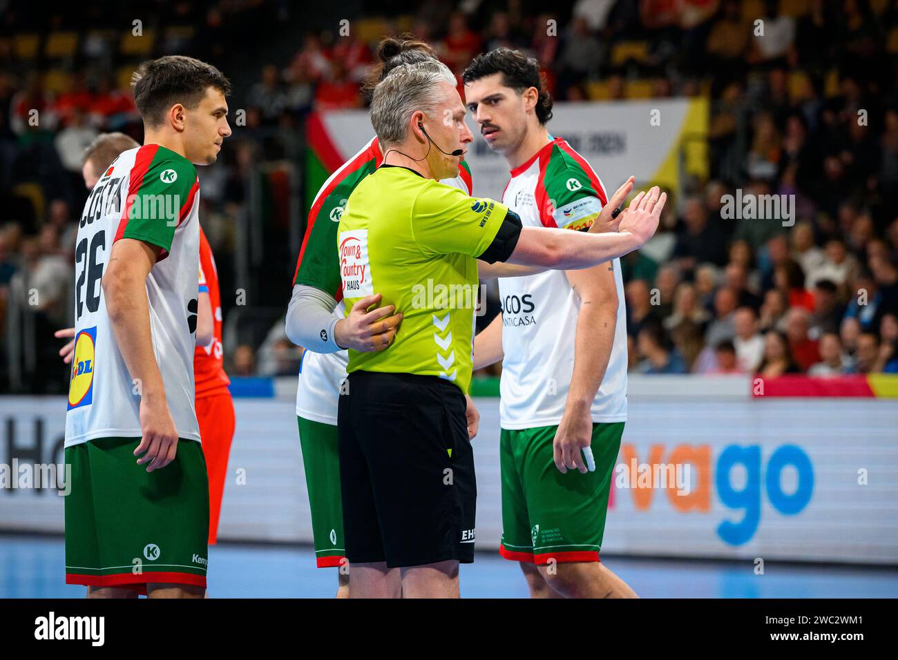 Munich, Germany. 13th Jan, 2024. Handball: European Championship, Czech ...