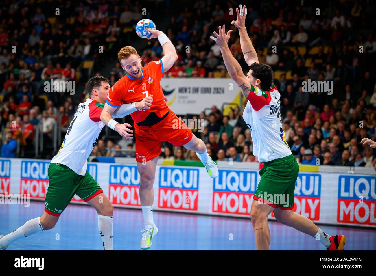 Munich, Germany. 13th Jan, 2024. Handball: European Championship, Czech ...