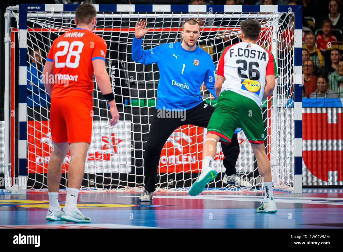 Munich, Germany. 13th Jan, 2024. Handball: European Championship, Czech ...