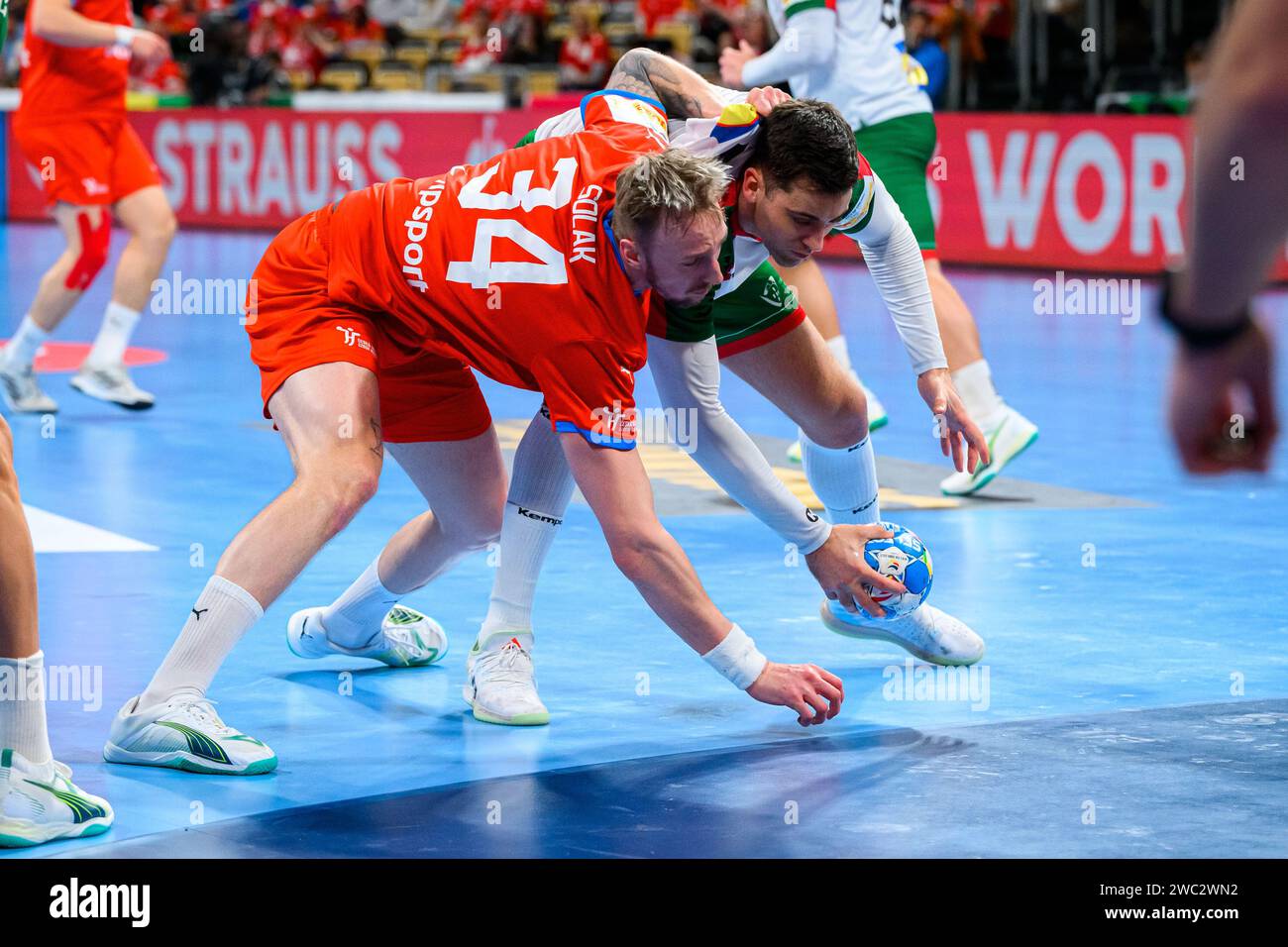 Munich, Germany. 13th Jan, 2024. Handball: European Championship, Czech ...