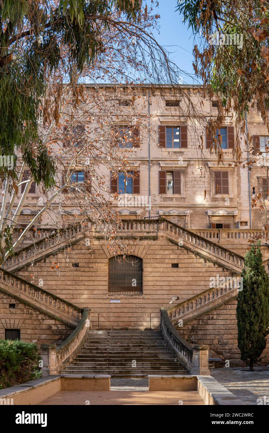 Palma de Mallorca, Spain; january 12 2024: Main facade of Palma de ...