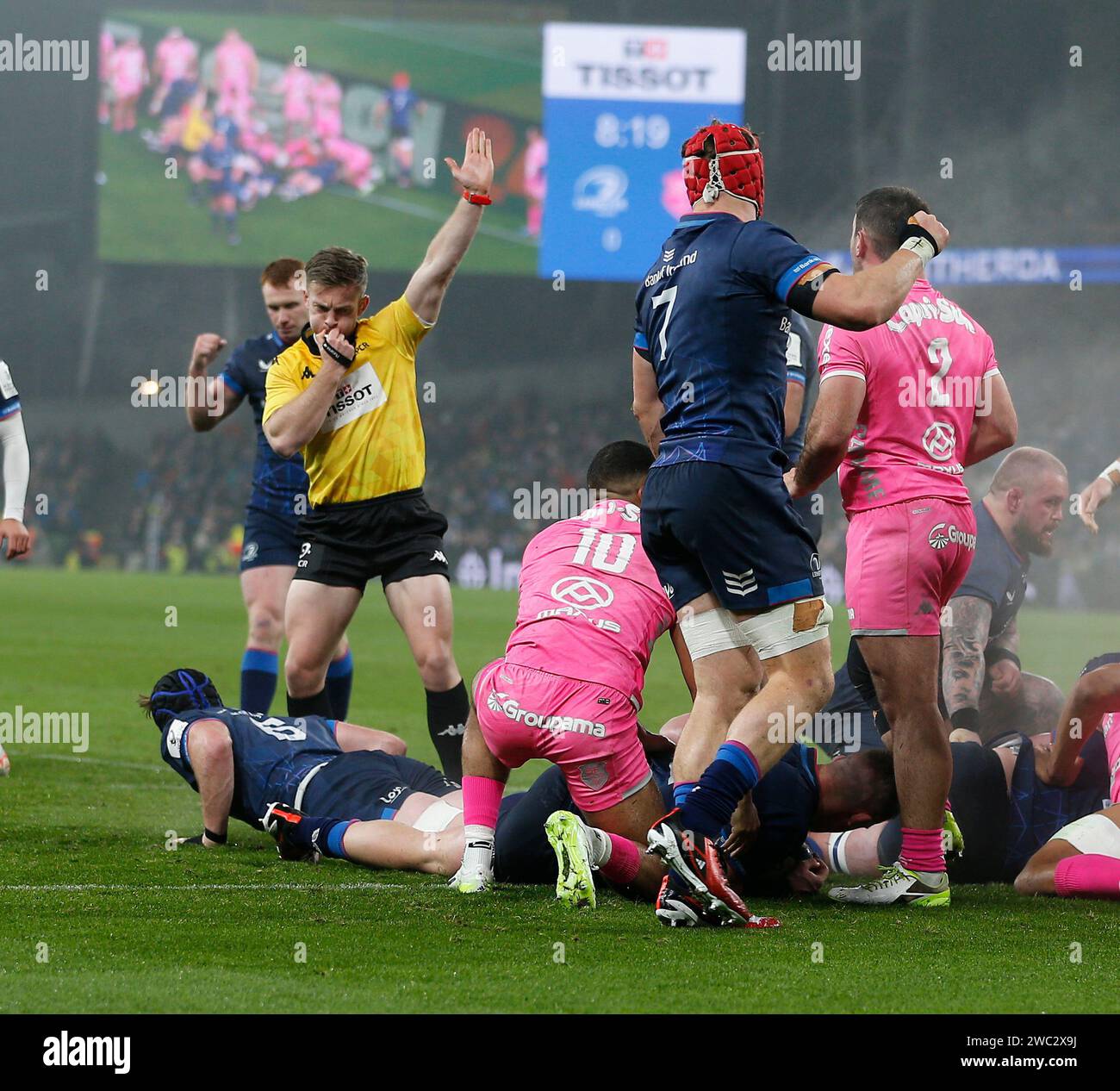 Aviva Stadium, Dublin, Ireland. 13th Jan, 2024. Investec Champions Cup ...
