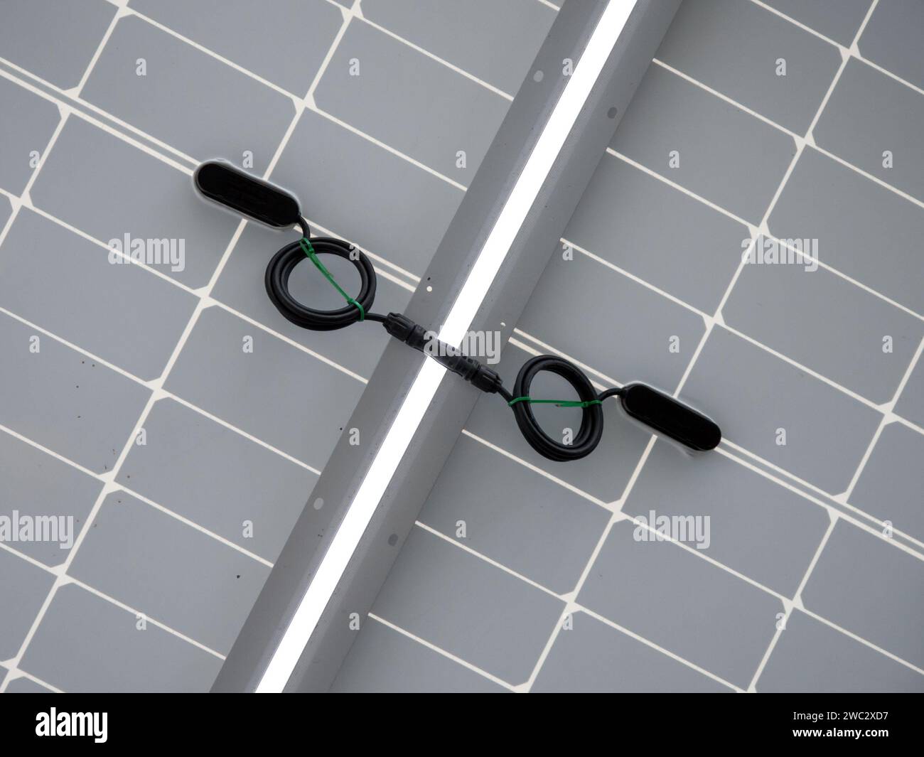 Connecting solar panels to each other Stock Photo - Alamy