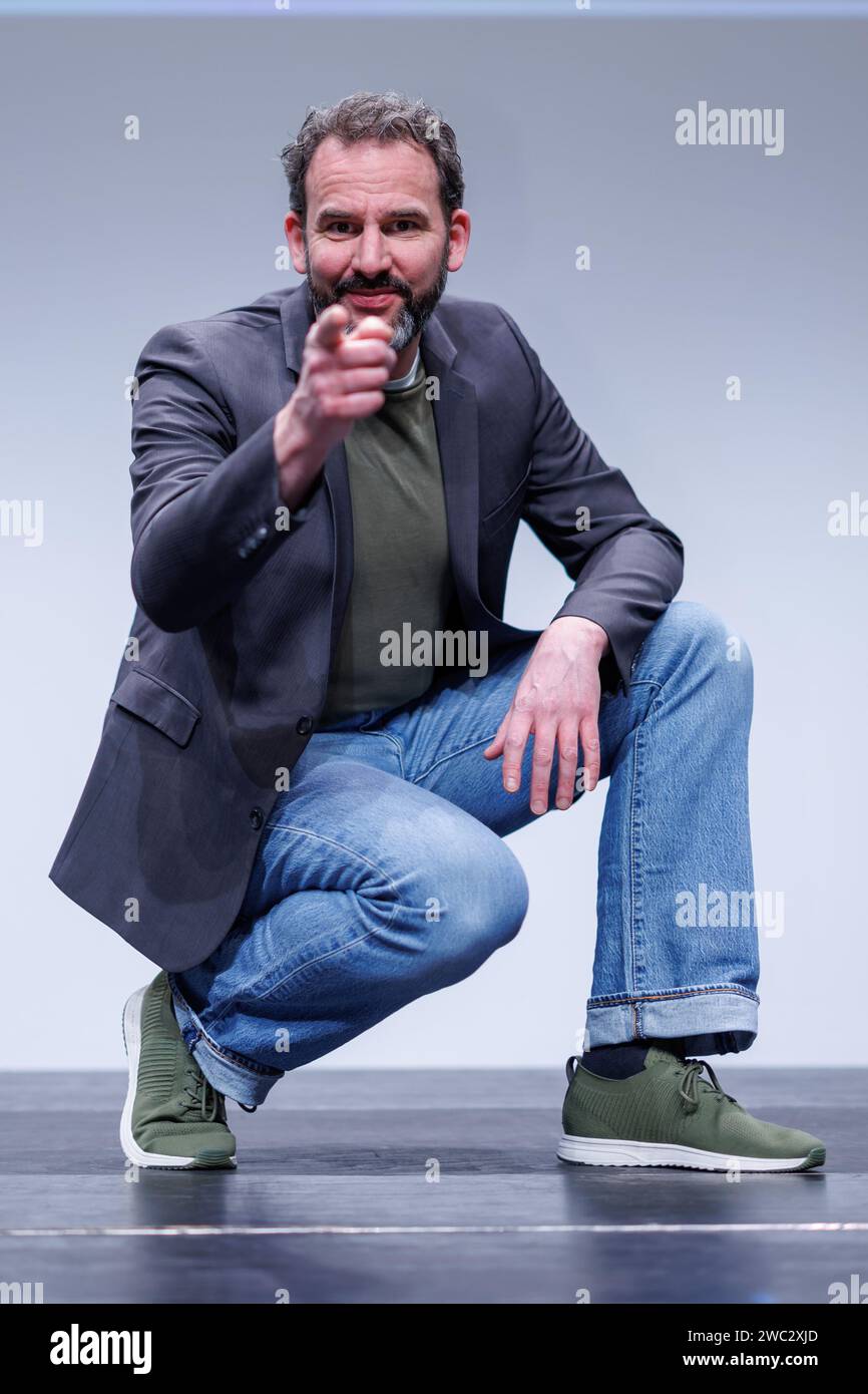 Nuremberg, Germany. 13th Jan, 2024. The winner of the German Cabaret Prize program award ...