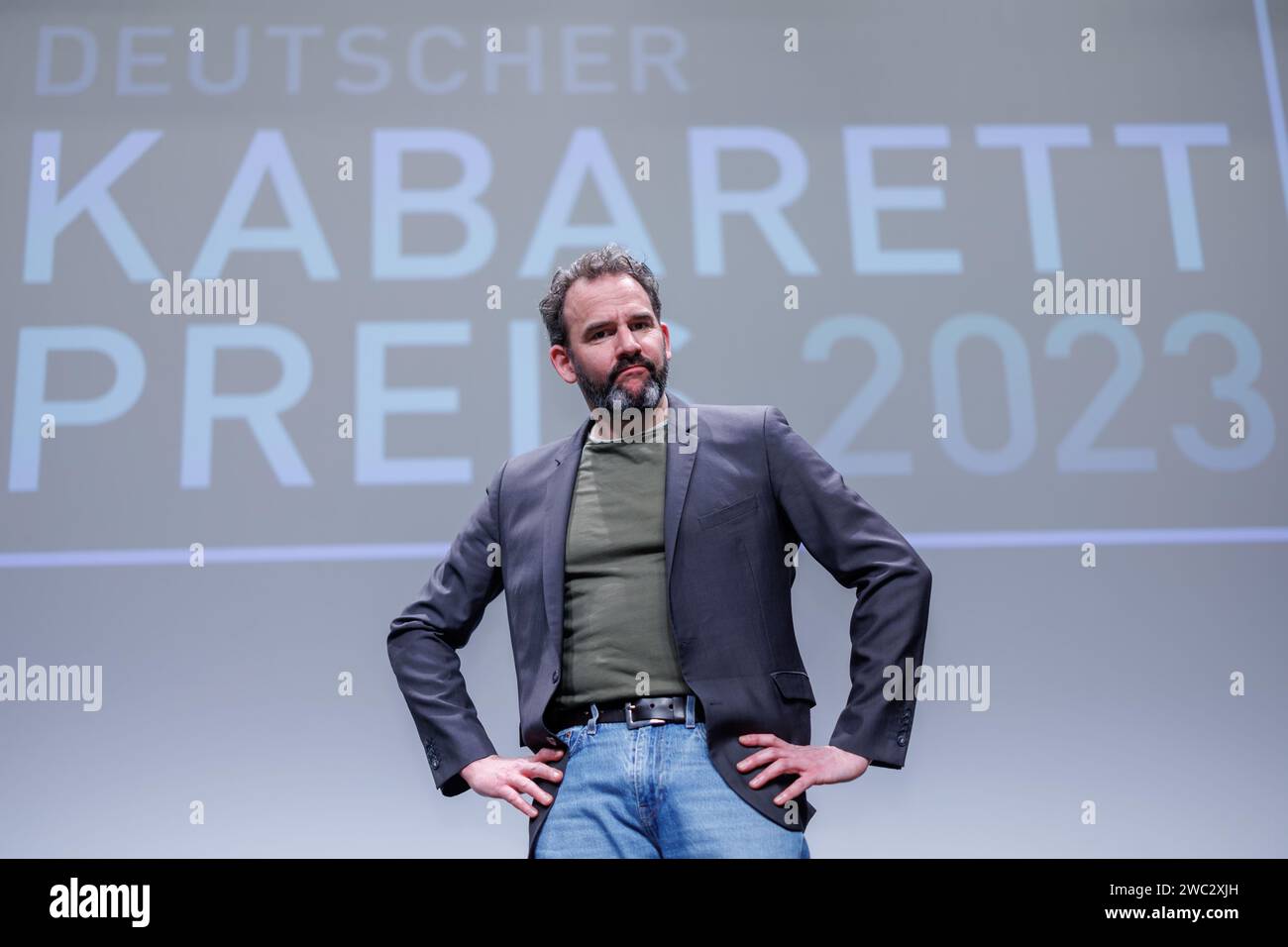 Nuremberg, Germany. 13th Jan, 2024. The winner of the German Cabaret Prize program award ...