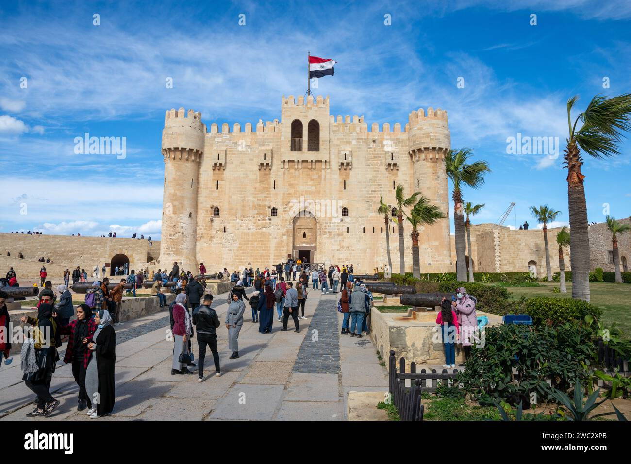 Alexandria, Egypt - Jan 29, 2021: The Citadel of Qaitbay (or the Fort ...