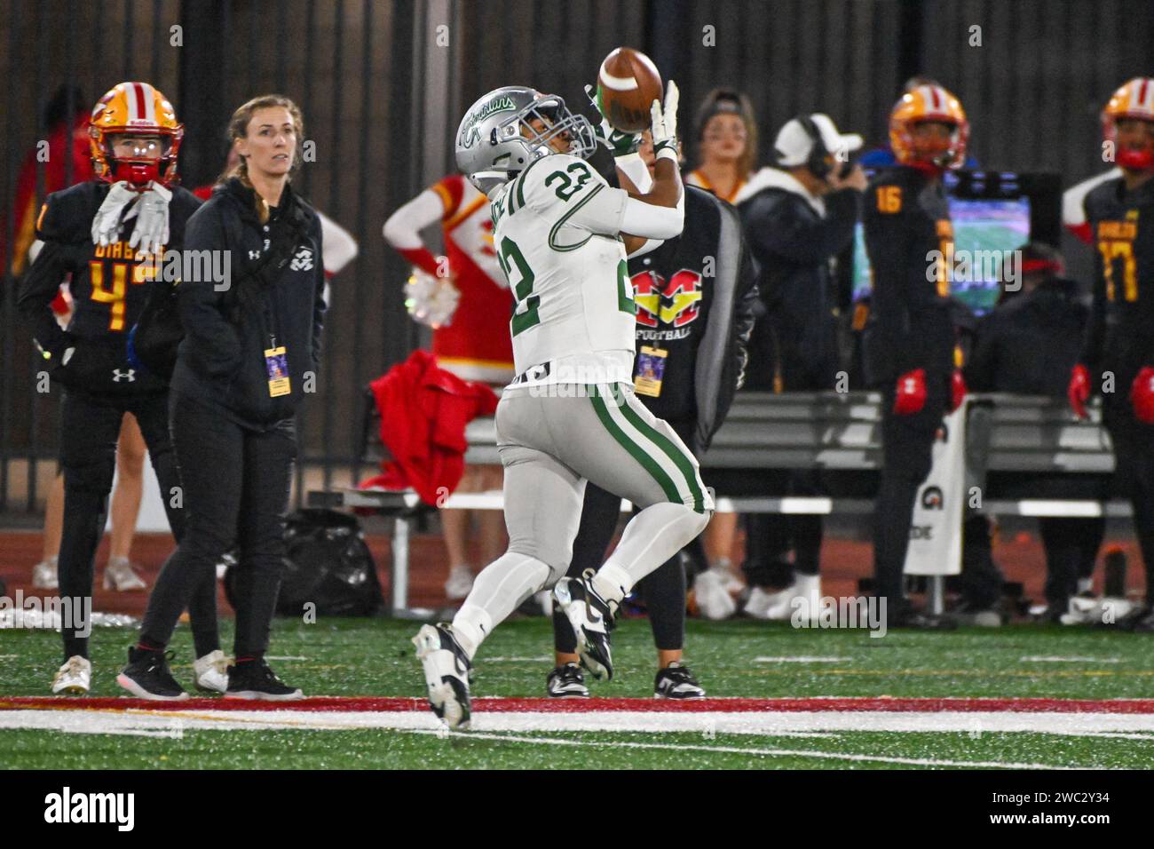 De La Salle running back Derrick Blanche (22) during a CIF State ...