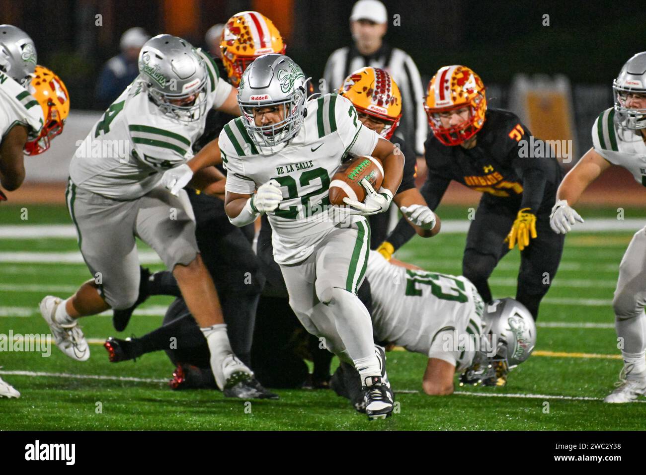 De La Salle running back Derrick Blanche (22) during a CIF State ...