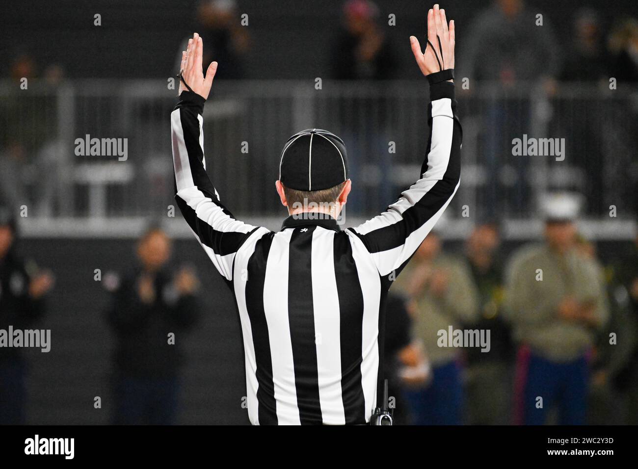 A referee signals a touchdown during a CIF State Football Championship ...