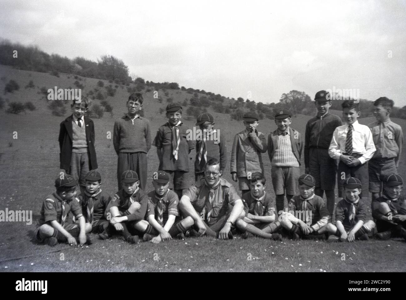 1941, historical, summertime and a picture of the boys scouts of 17th ...