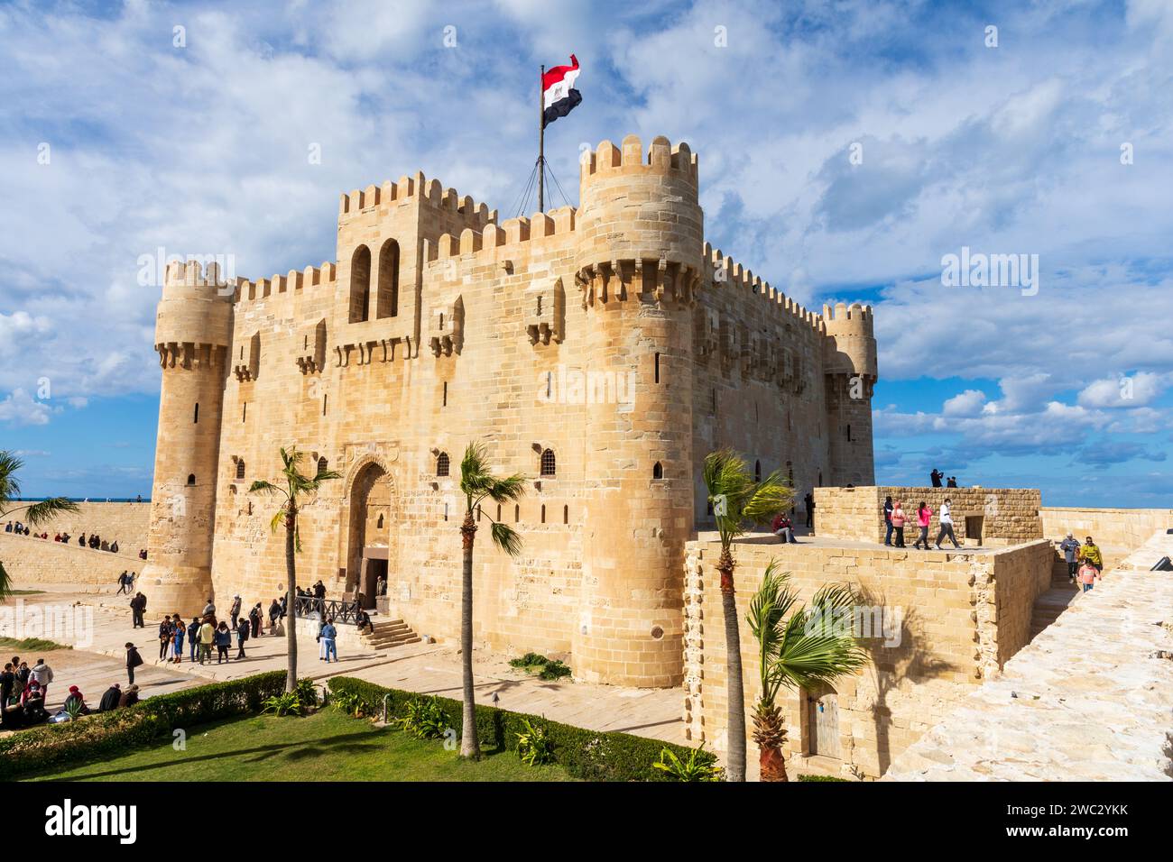 Alexandria, Egypt - Jan 29, 2021: The Citadel of Qaitbay (or the Fort ...