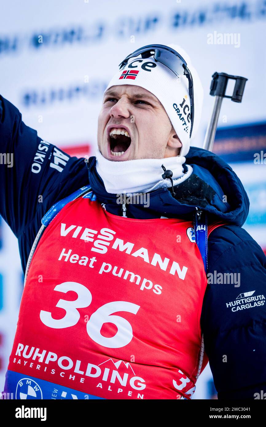 Vetle Sjaastad Christiansen of Norway celebrates victory after the ...