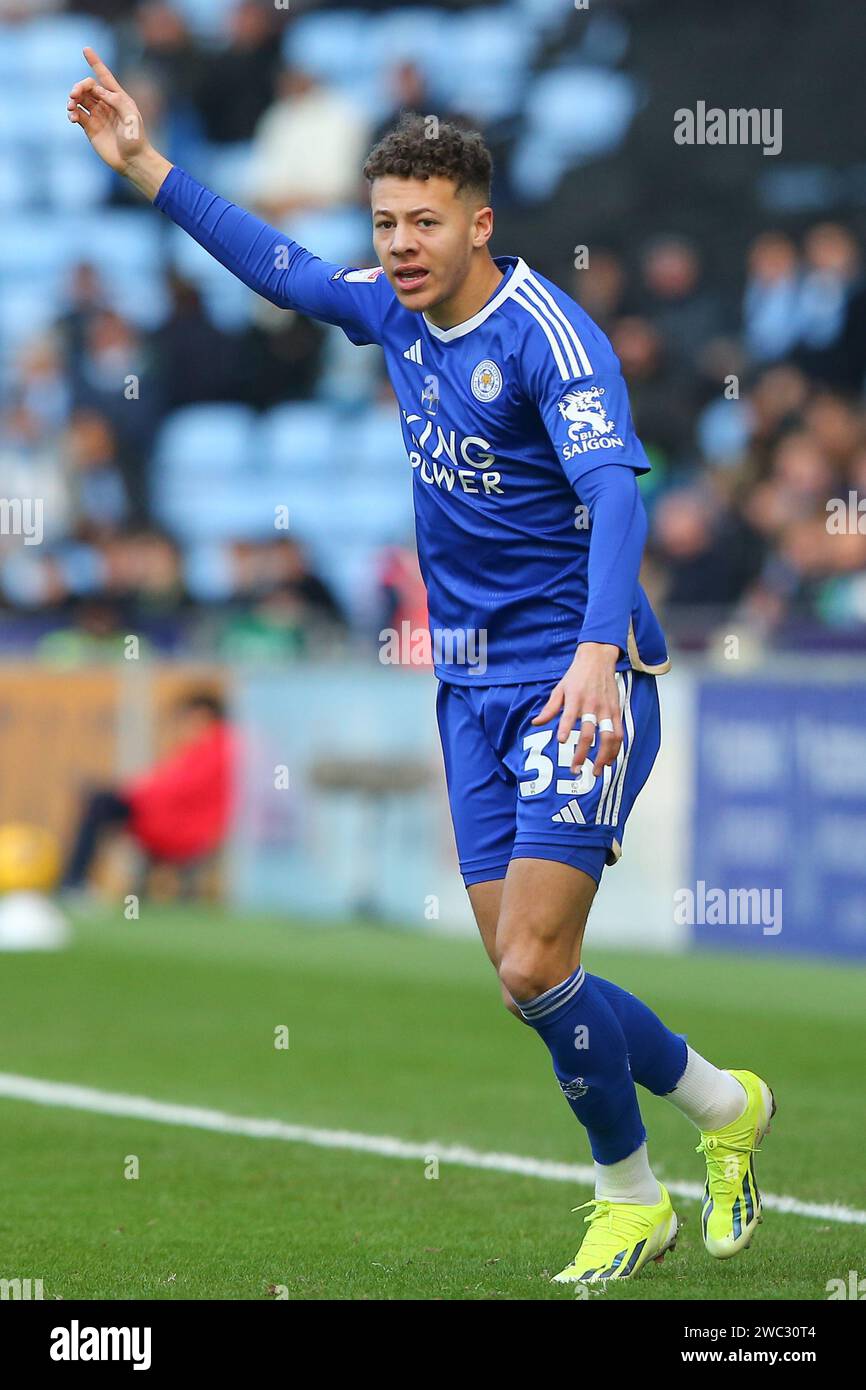 Kasey McAteer of Leicester City during the Sky Bet Championship match ...