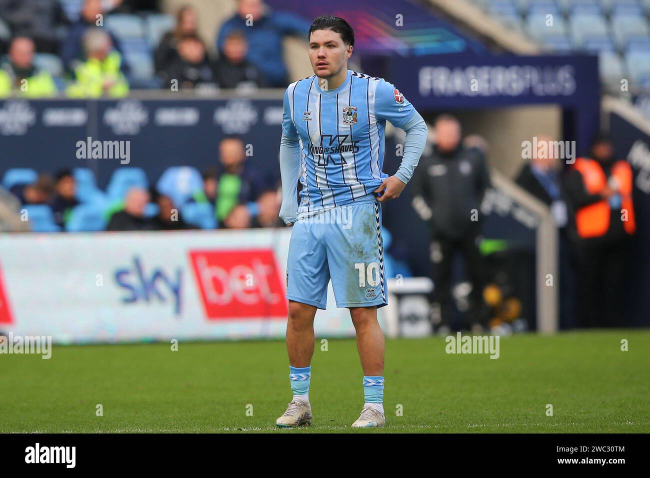 Callum O'Hare of Coventry City during the Sky Bet Championship match Coventry City vs Leicester ...