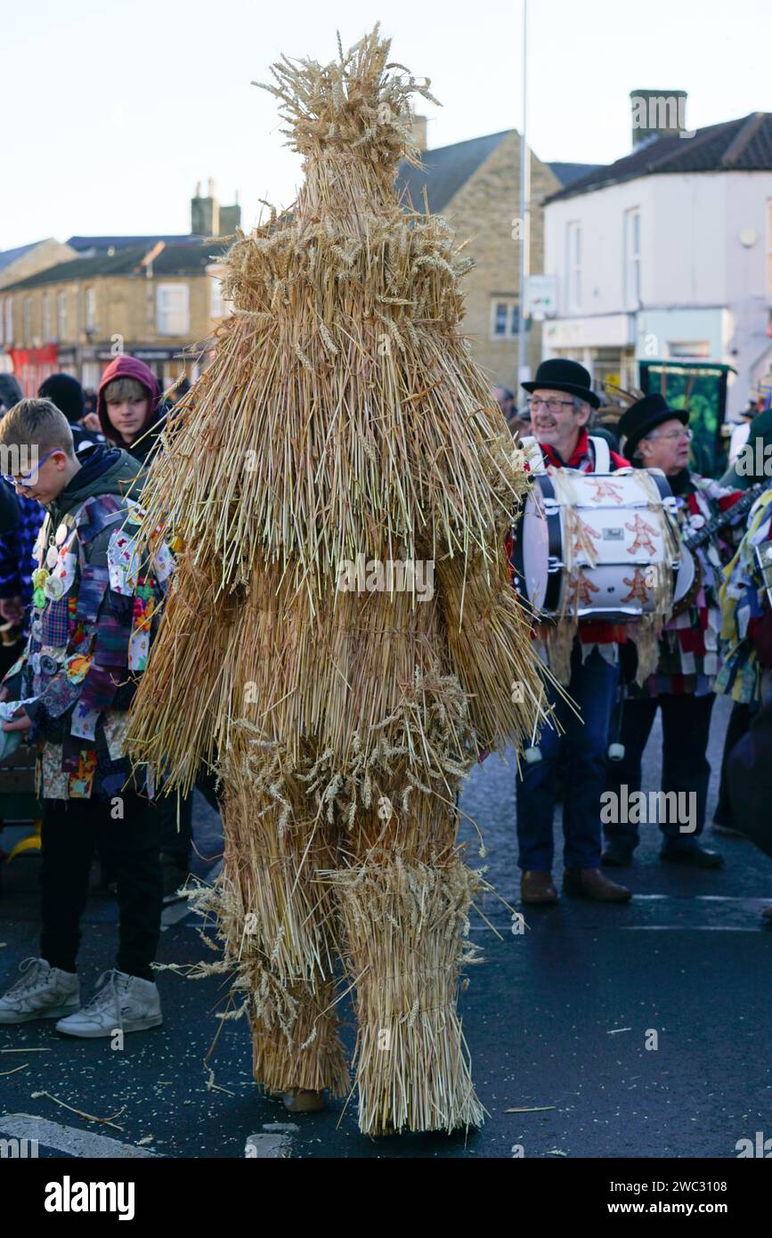 Whittlesey, UK. 13th January 2024. The Whittlesey Straw Bear festival ...