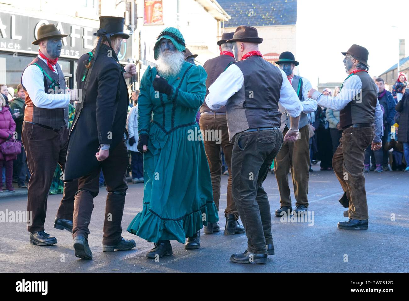 Whittlesey, UK. 13th January 2024. The Whittlesey Straw Bear festival ...