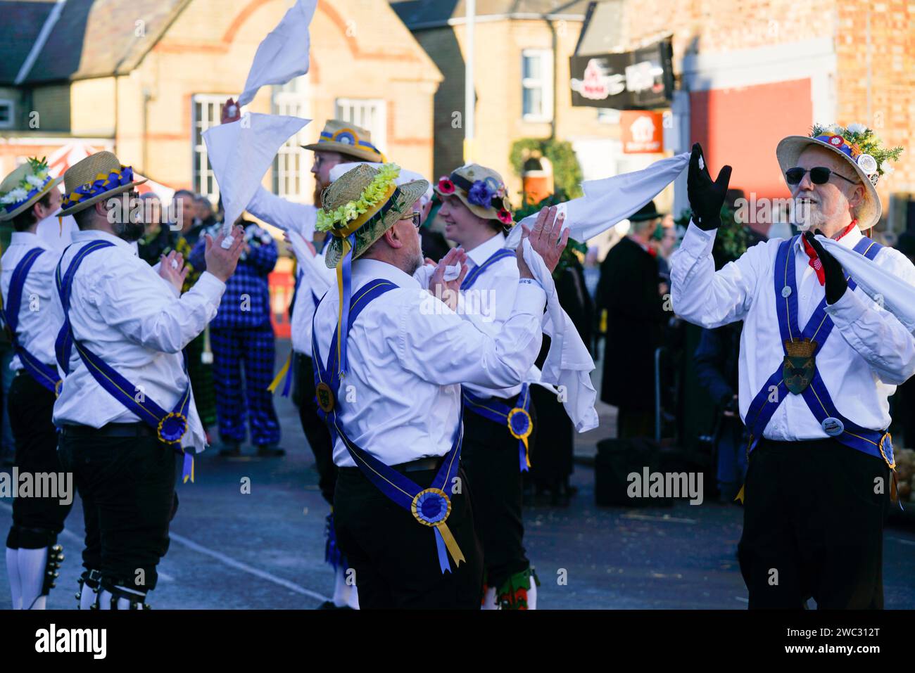 Whittlesey, UK. 13th January 2024. The Whittlesey Straw Bear festival ...