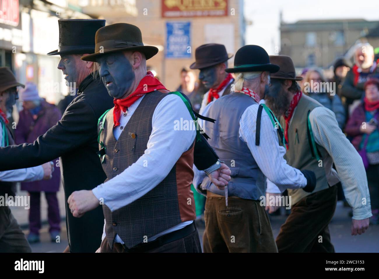 Whittlesey, UK. 13th January 2024. The Whittlesey Straw Bear festival ...