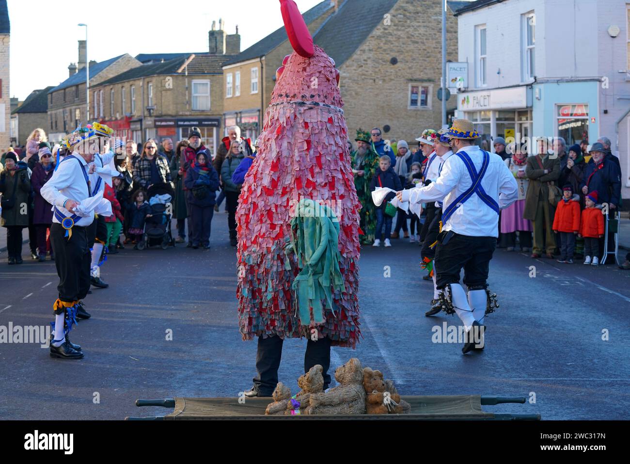 Whittlesey, UK. 13th January 2024. The Whittlesey Straw Bear festival ...