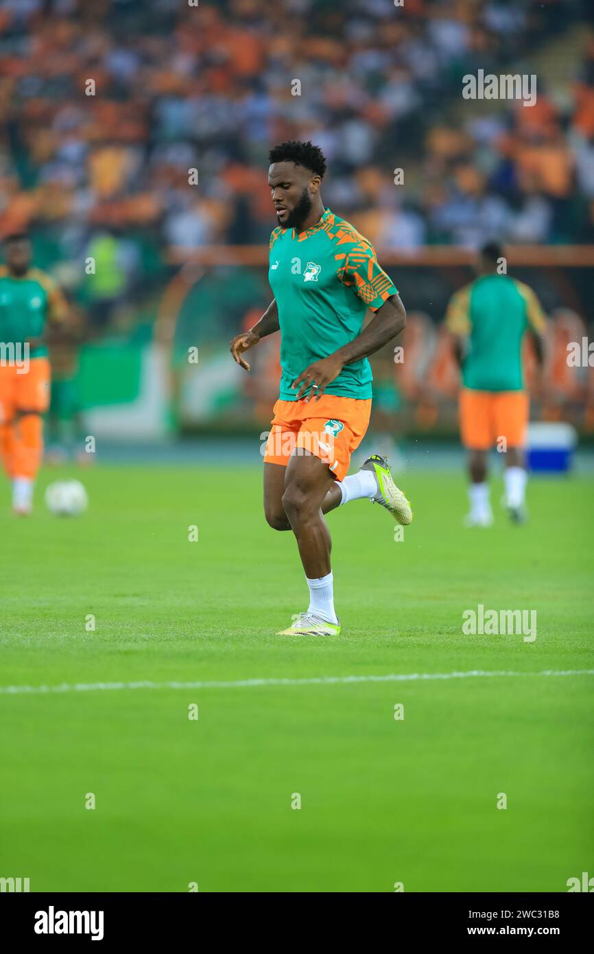 Abidjan, Nigeria. 13 Jan 2024. Ivory Coast vs Guinea Bissau. African ...