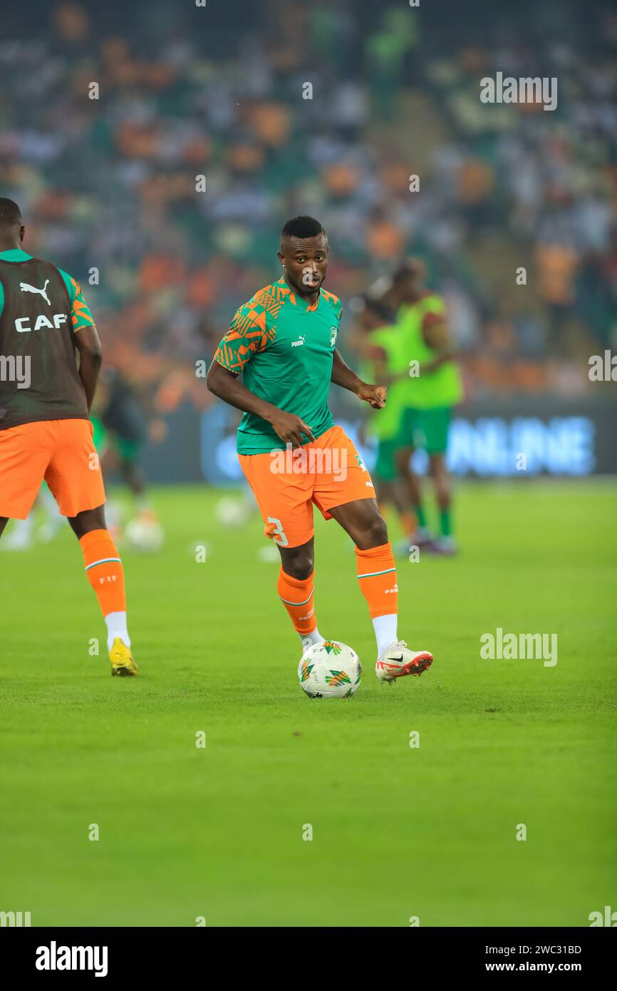 Abidjan, Nigeria. 13 Jan 2024. Ivory Coast vs Guinea Bissau. African ...