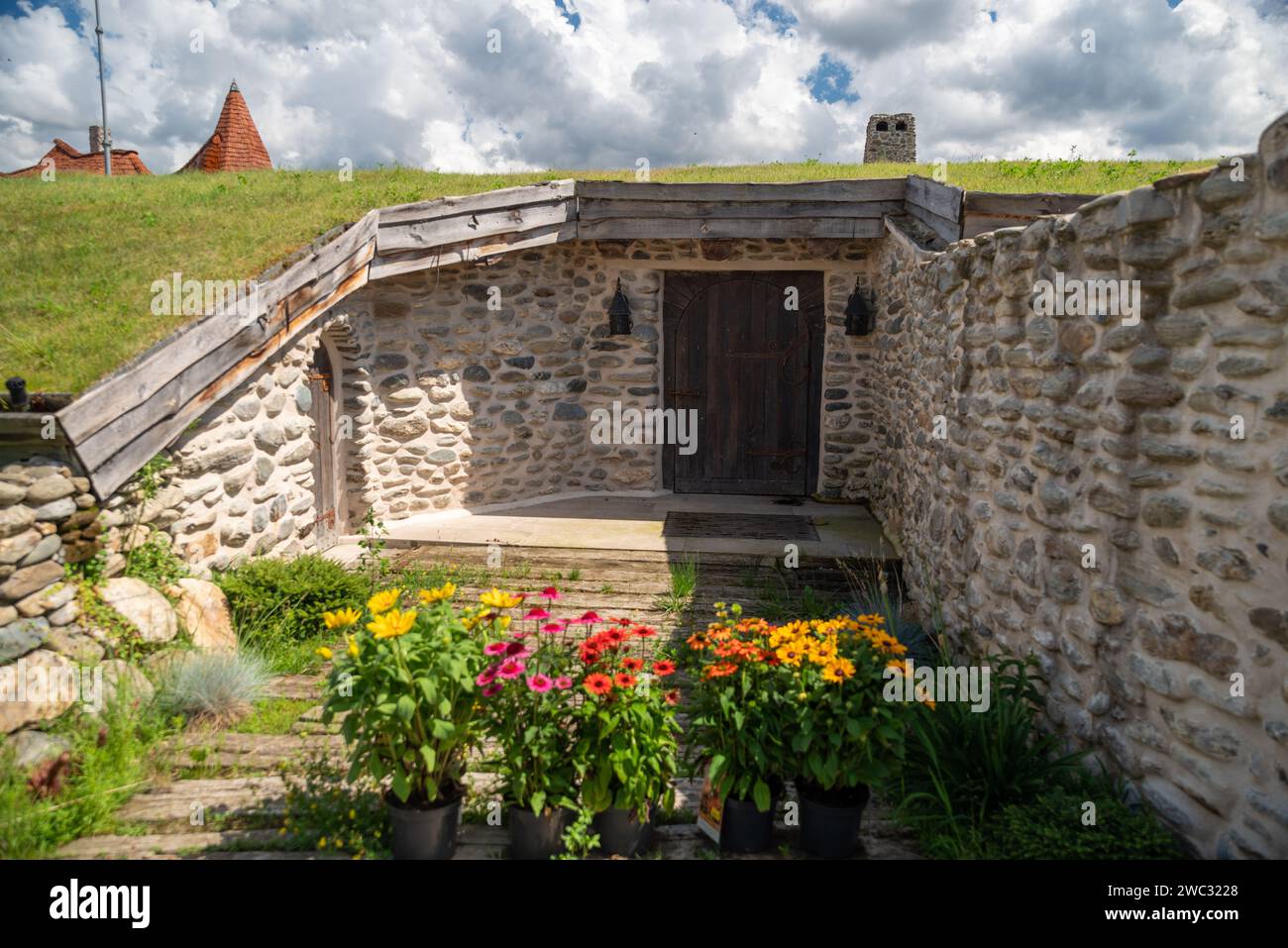 Porumbacu de Sus, Romania - 07 Iulie, 2022: Fairy Valley Clay Castle ...