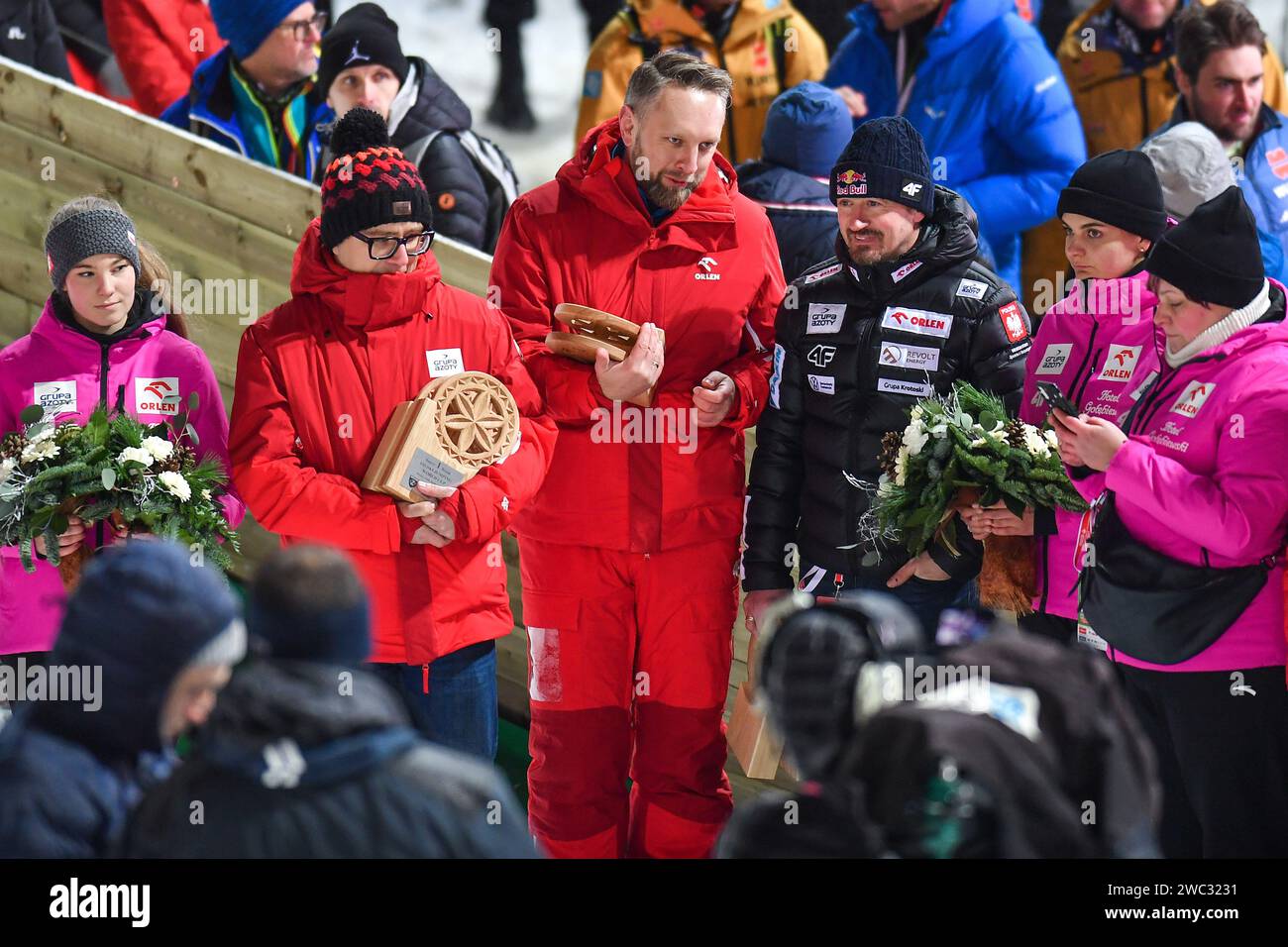 Wisla, Poland. 13th Jan, 2024. Adam Malysz during the Viessmann FIS Ski ...