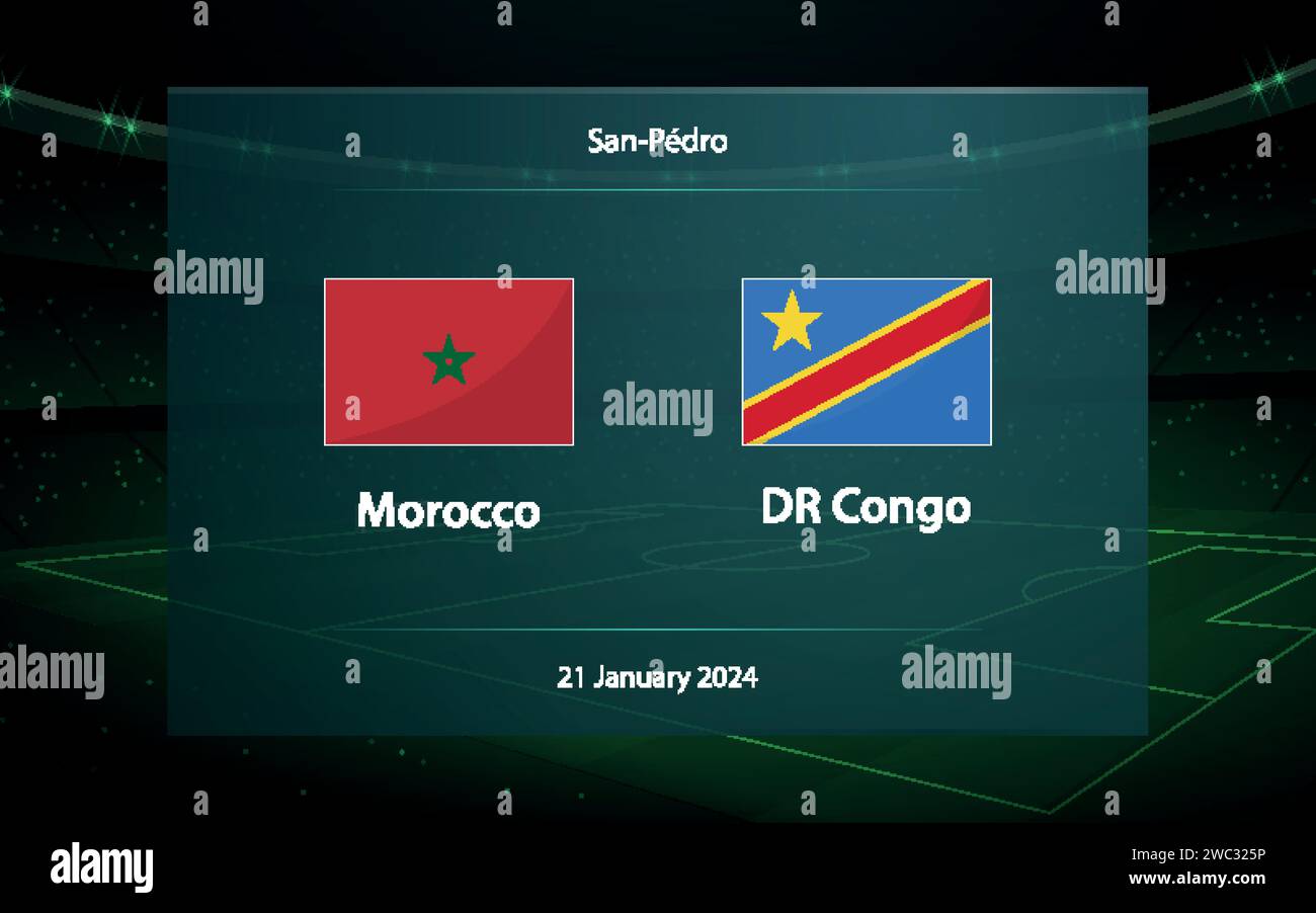 Morocco vs dr congo Stock Vector Images - Alamy