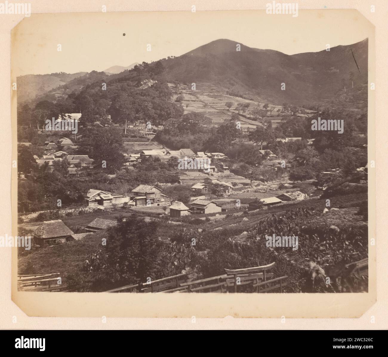 View of the Sakurababa Valley from the Irabayashi-Heuvel near Nagasaki ...
