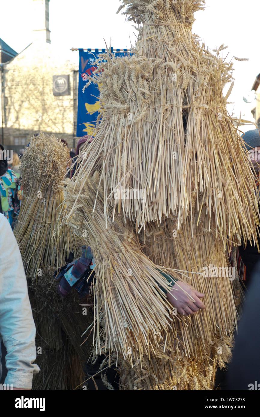 Whittlesey, UK. 13th January 2024. The Whittlesey Straw Bear festival ...