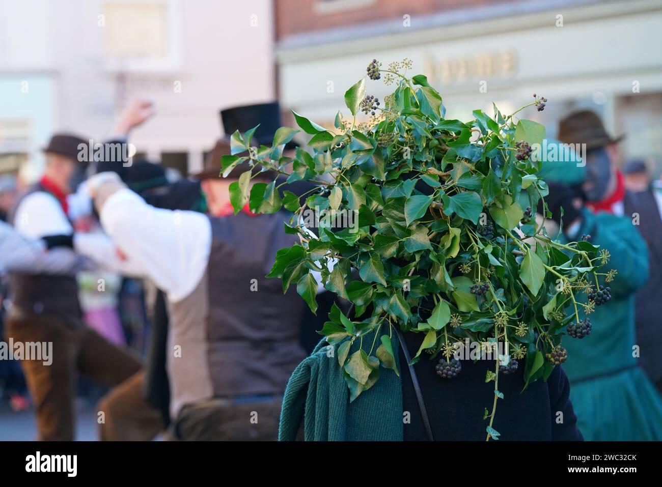 Whittlesey, UK. 13th January 2024. The Whittlesey Straw Bear festival ...