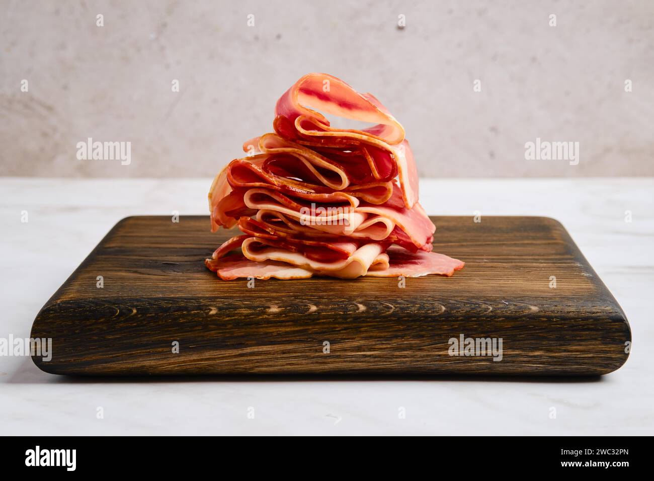 Bacon pieces hi-res stock photography and images - Alamy